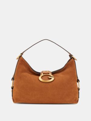 Buy Guess Brown Solid Camden Handbag Online