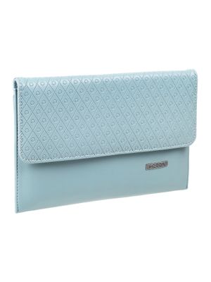 Buy Metro Pattern Light Blue Clutches Online
