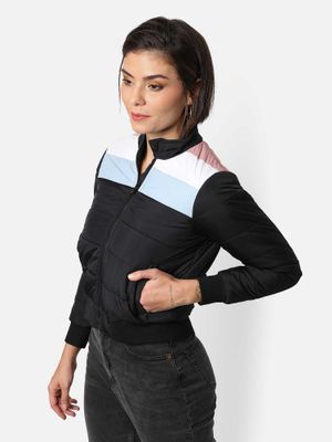 Buy Campus Sutra Women Colourblocked Puffer Jacket Online