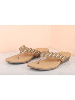 Buy Inc.5 Gold Sandals Online