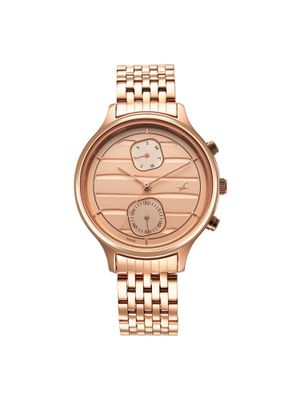 Buy Fastrack Style Up Rose Gold Dial Analog Watch for Women Online