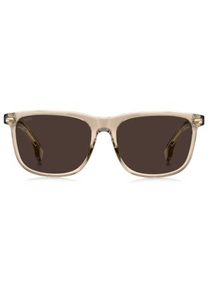 Buy Hugo Boss Men Brown Shaded Lens Rectangle Sunglasses online