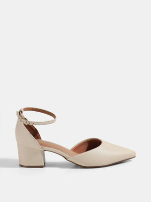 Buy Lemon & Pepper Cream Block Heels Online