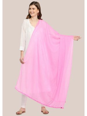 Buy Dupatta Bazaar Womens Onion Pink Cotton Dupatta Online