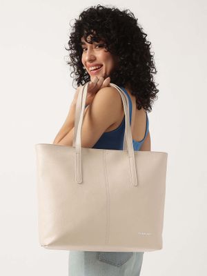Buy Fastrack Casual Tote Bag In Beige Online