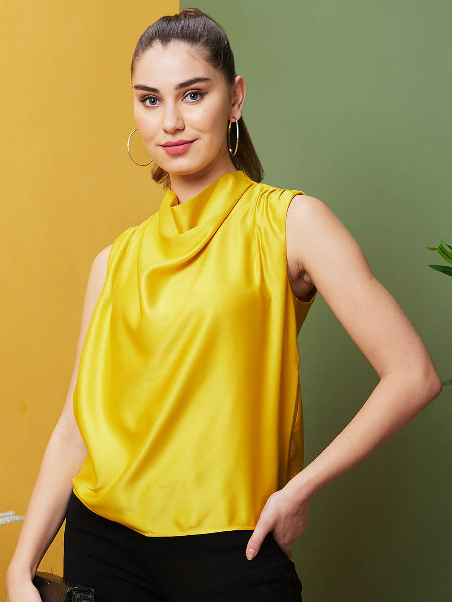 Buy Stylish Cowl Neck Tops Collection At Best Prices Online