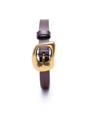 Buy RAREISM Cove Burgundy Leather Belt (28) Online