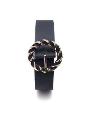 Buy RAREISM Ember Primary Black Leather Belt (28) Online