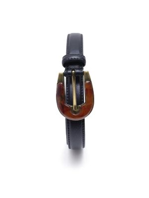 Buy RAREISM Hearth Primary Black Leather Belt (28) Online
