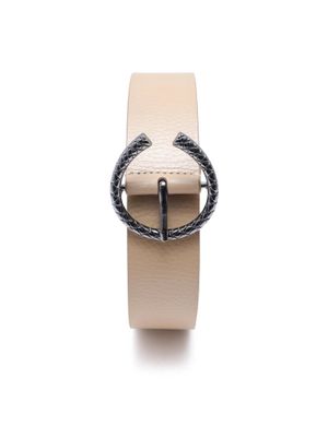 Buy RAREISM Slate Light Off white Leather Belt (28) Online