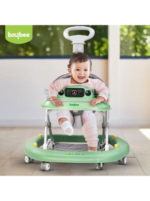 Buy BAYBEE Green 3 Adjustable Height Kids Walker Online