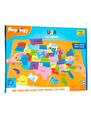 Buy Imagimake Mapology USA with Capitals Puzzle Online