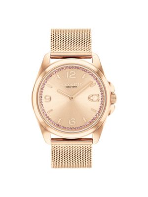 Buy Coach Quartz Analog Rose Gold Dial Stainless Steel Strap Watch for ...