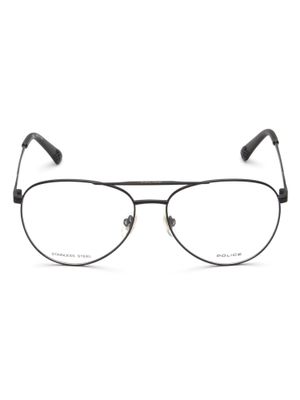 Buy Police Men Black Aviator Eyeglass Frame (55) Online