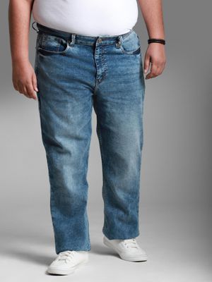 Buy High Star Plus Size Men Heavy Fade Clean Look Stretchable Jeans online