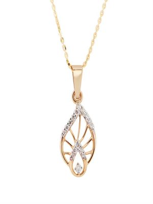 Buy WHP Jewellers Leaf Inspired Diamond Pendant Online