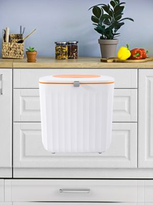 Buy UMAI 8L Plastic Hanging Dustbin Orange Online