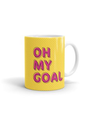 Buy Macmerise Oh My Goal Pattern Milk, Tea, Coffee Mug 330ml Online