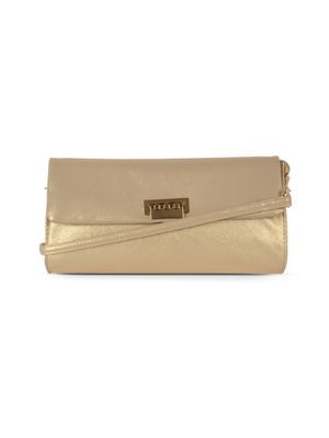 Buy Baggit Airwick Y G Z Gold Small Clutch Online