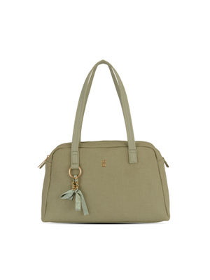 Baggit Handbags : Buy Baggit Startle Green Medium Duffel Handbag Online ...