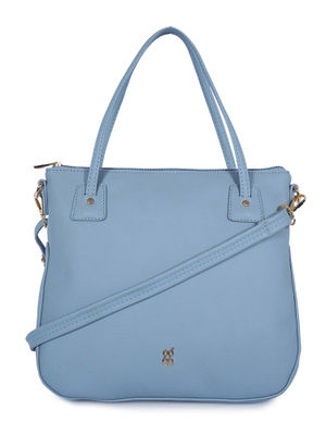 Baggit Handbags : Buy Baggit Vague Blue Medium Tote Handbag Online ...