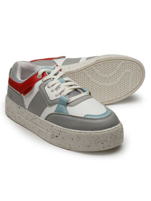 Buy SOLETHREADS Rogue Solid Blue & Red Women Sneakers Online