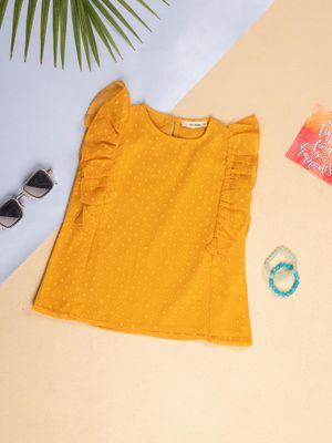 Buy Purple United Kids Girls Solid Top-Mustard Online