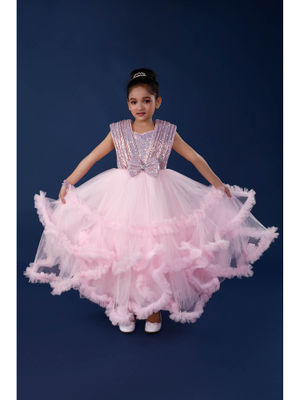 Buy ZIP ZAP ZOOP Pink Super Exaggerated Multiple Layer (3-4 Years) Online