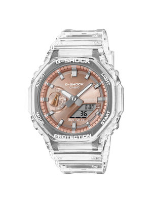 Buy Casio G-SHOCK Men Analog + Digital Orange Dial Octagon Shape Watch ...