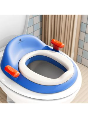 Buy StarAndDaisy Unisex Plastic Solid/Plain Blue Potty Seat Online