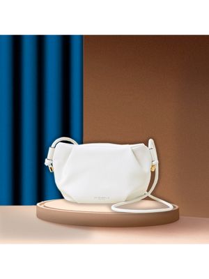 Buy Accessorize London Women Faux Leather White Soft Cloud Knot Sling Bag Online