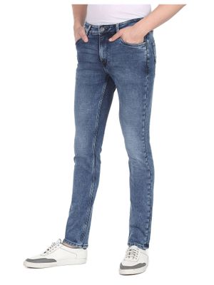 AD By Arvind Jeans : Buy AD By Arvind Men Blue Mid Rise Stone Wash ...