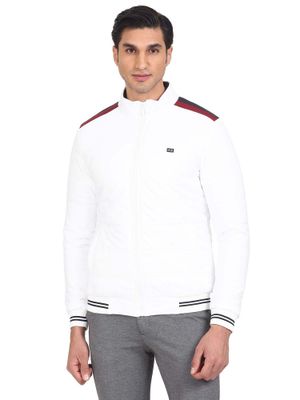 Arrow Sports Jackets : Buy Arrow Sports Men White High Neck Solid ...