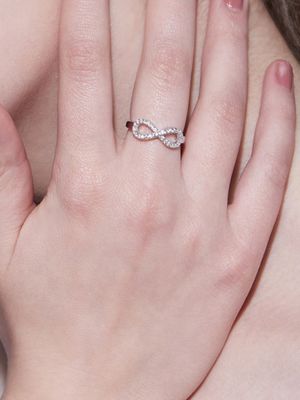 Buy Zavya The Infinity 925 Sterling Silver Ring Online