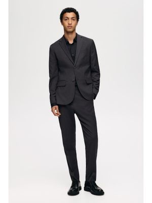 Buy H&M Slim Fit Suit Trousers Grey (30R) Online