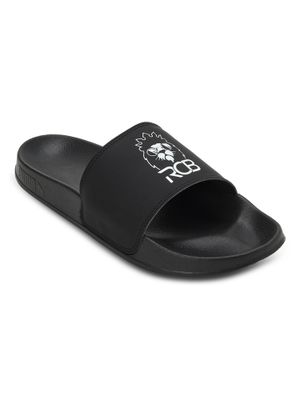 Buy Puma X Rcb Slides Unisex Black Sliders Online