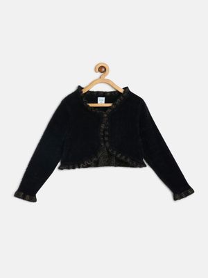 Buy MINI KLUB Girls Black Shrug Online