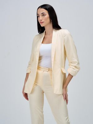 Buy SALT Attire Iconic Ruched Sleeve Blazer (S) Online