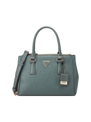 Buy Guess Green Tea Textured Grimball Satchel Bag Online