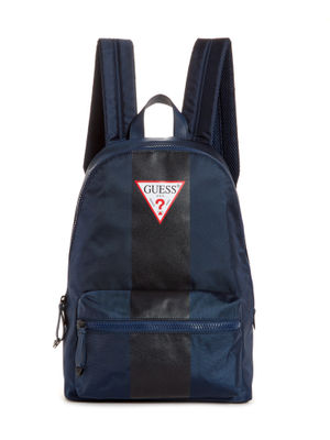Buy Guess Navy Blue Solid Central Backpack Online