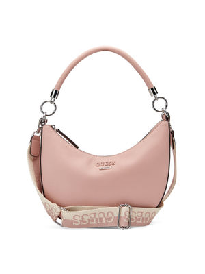 Buy Guess Pink Solid Monica Mini Hobo Bag Online
