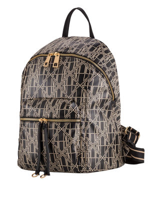 Buy CARPISA Medium Backpack With Print - Lavy Black Backpacks Online