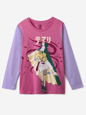Buy The Souled Store Official Naruto: Temari Girls Cotton Full Sleeve T ...