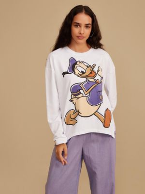 Buy Kazo Disney Donald Duck Mix Media Sweatshirt (XXS) Online