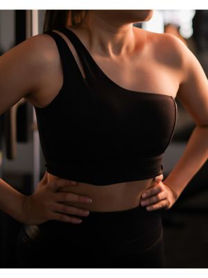 Buy STEEZY Tennis Sports Bra Black (S) Online