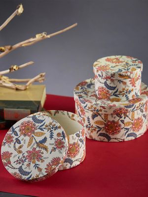 Buy Fabindia Saarya Gift Boxes Set Of 3 Online