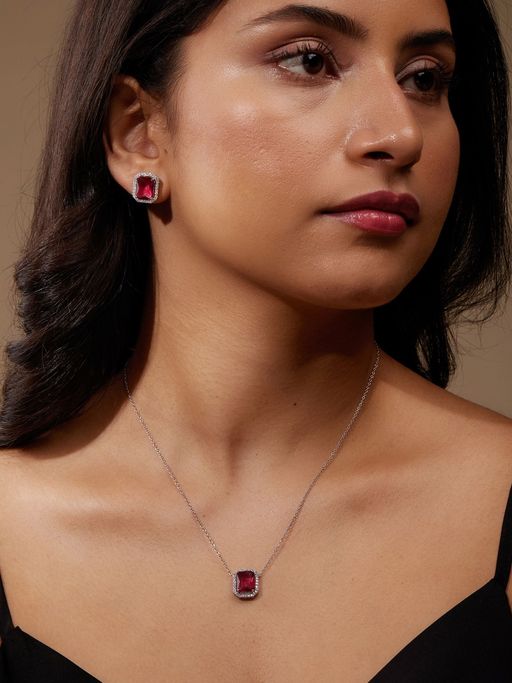 Shop For Best Ruby Jewellery Sets From Widest Range Online