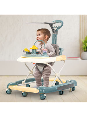 Buy BAYBEE Blue 2-In-1 Activity Kids Walker Cum Rocker Online