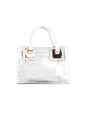 Buy London Rag White Clear Handbag with Pouch Online