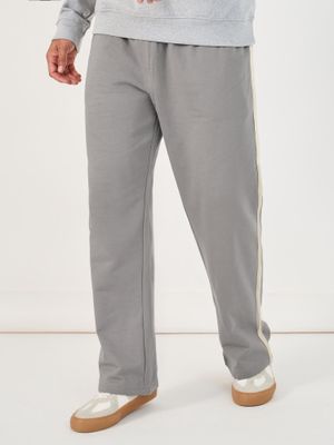 Buy Styli Men Oversized Fit Taped Open Hem Jogger (S) Online